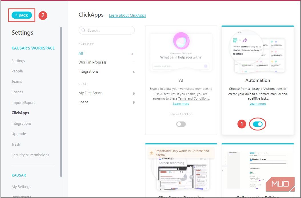 Hướng dẫn dành cho người mới bắt đầu về Tự động hóa ClickUp - TechTimes.vn